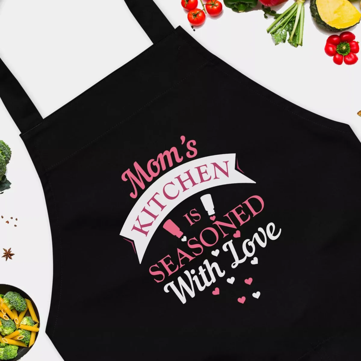 Moms Kitchen Seasoned with Love Apron - Aprons for Women - Unique Gift ...